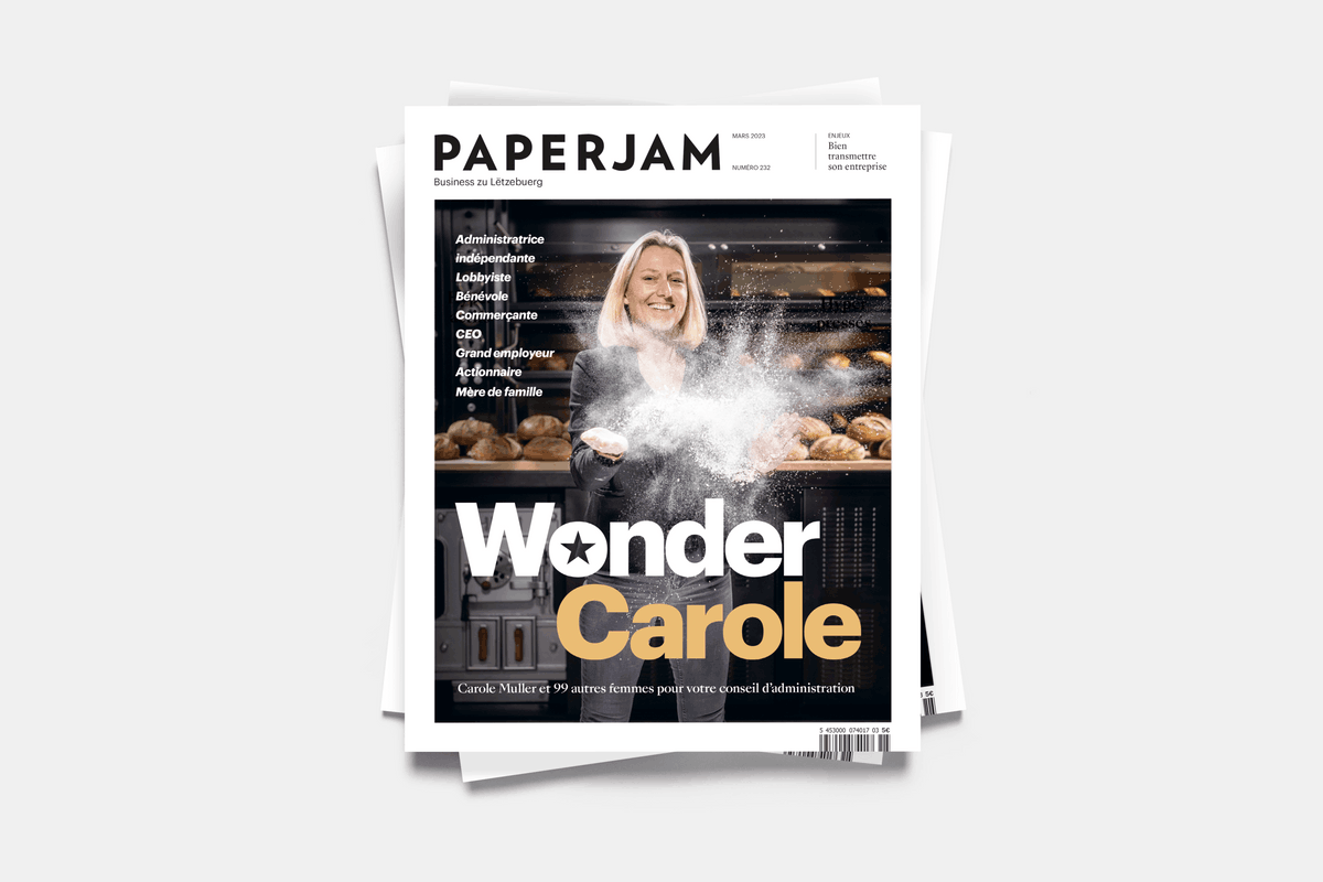 Carole Muller en une du Paperjam spécial «100 femmes pour votre CA ...
