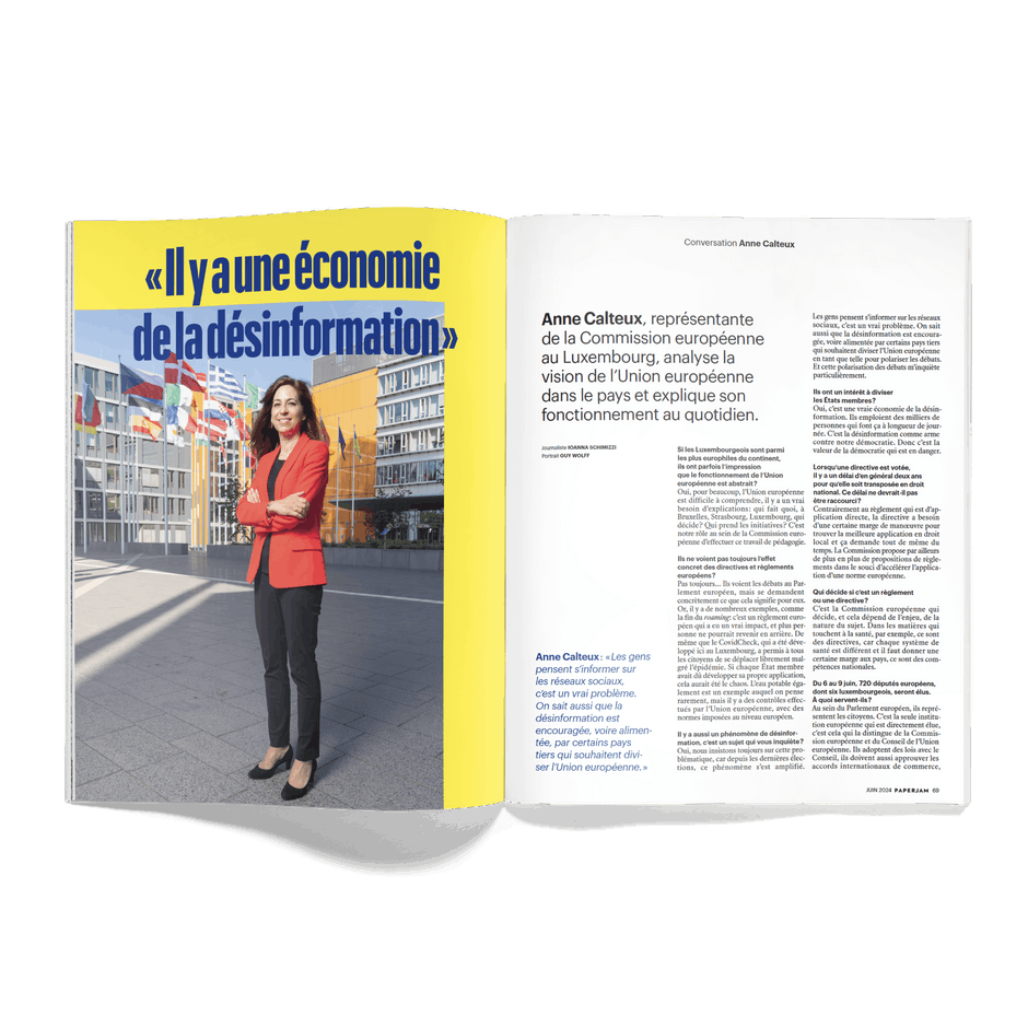 Ce que les entreprises attendent de l’Europe, en une de Paperjam ...