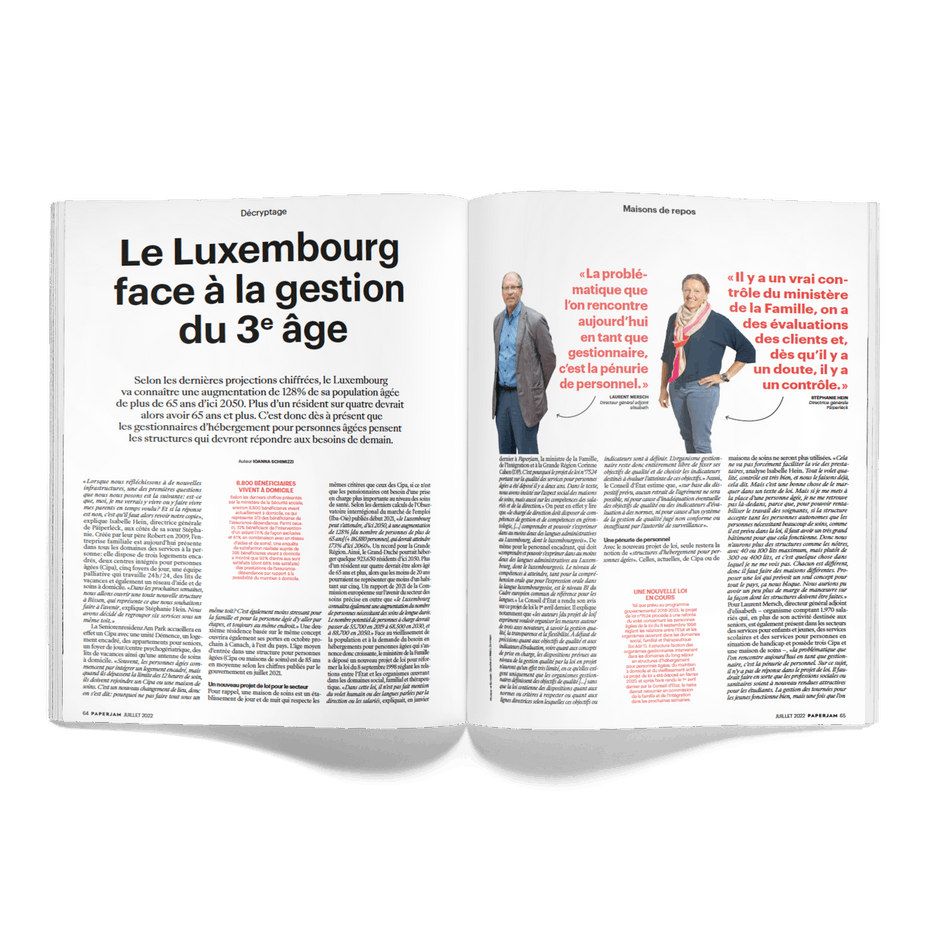 Claude Strasser, fidèle au poste, en une de Paperjam | Paperjam News