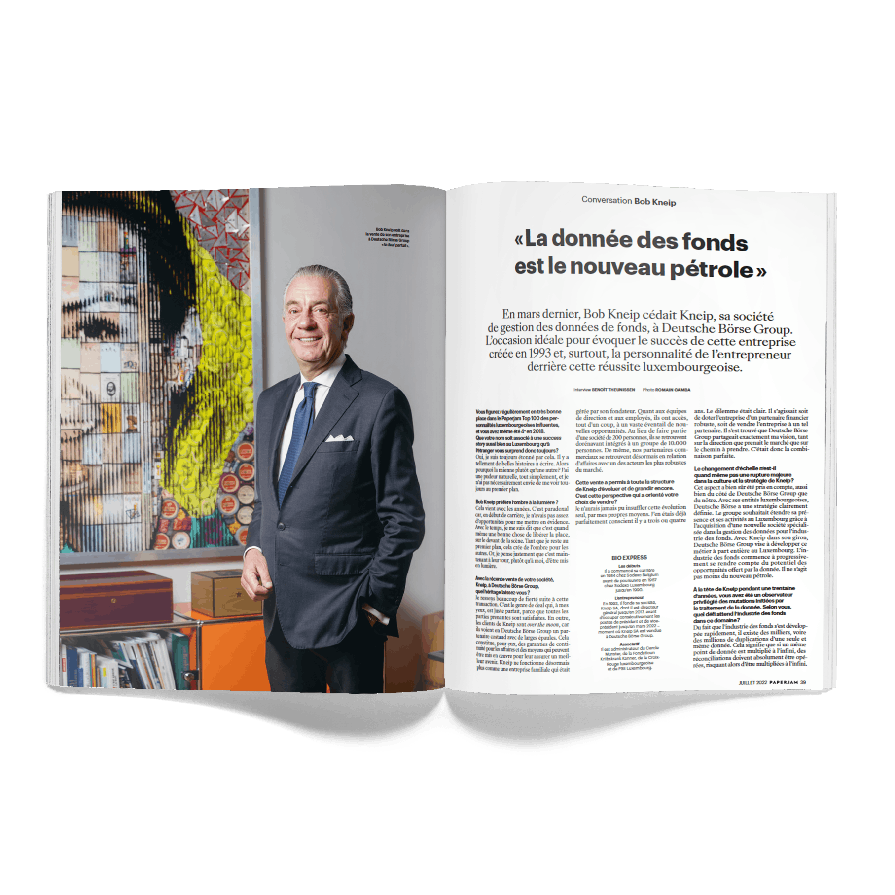 Claude Strasser, fidèle au poste, en une de Paperjam | Paperjam News