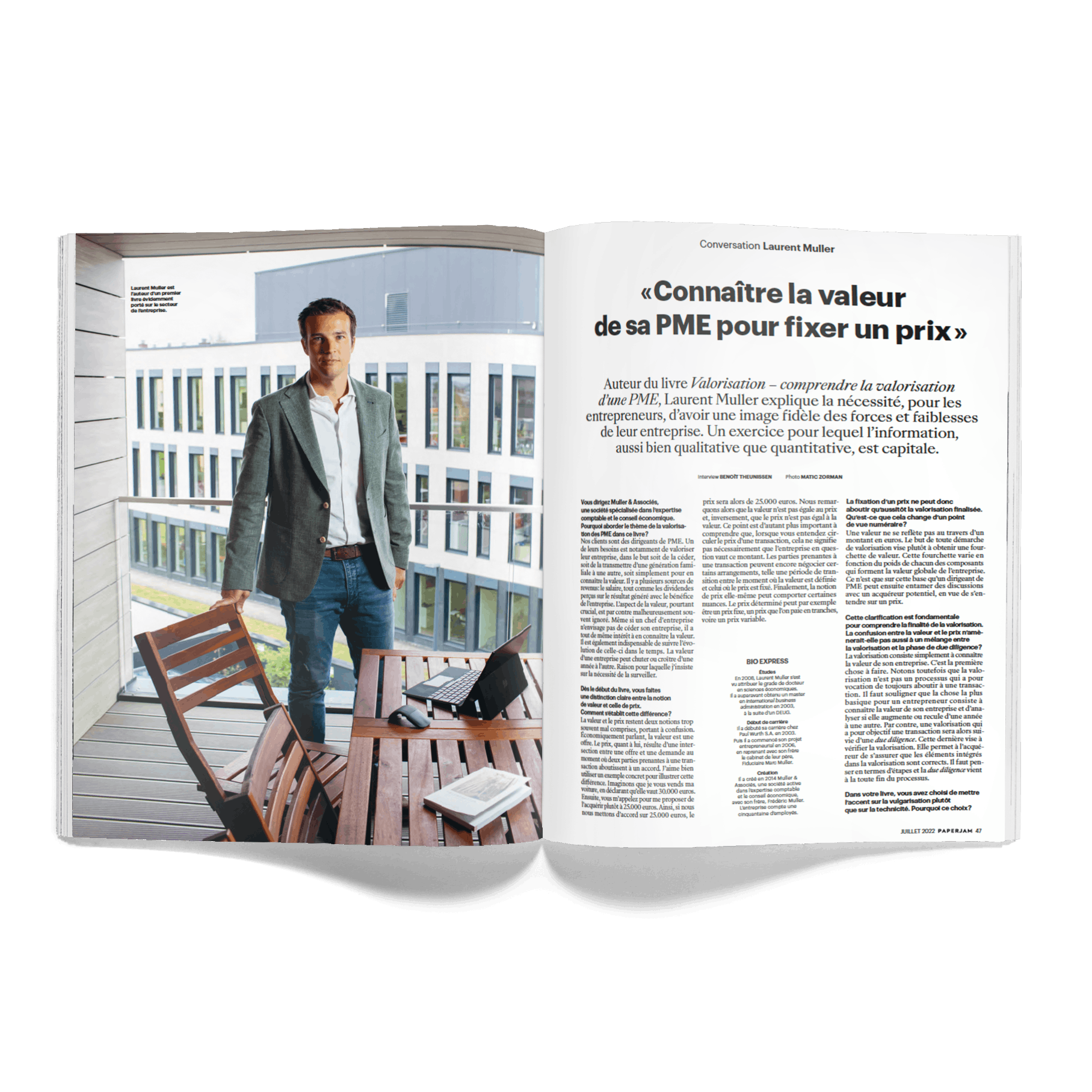 Claude Strasser, fidèle au poste, en une de Paperjam | Paperjam News