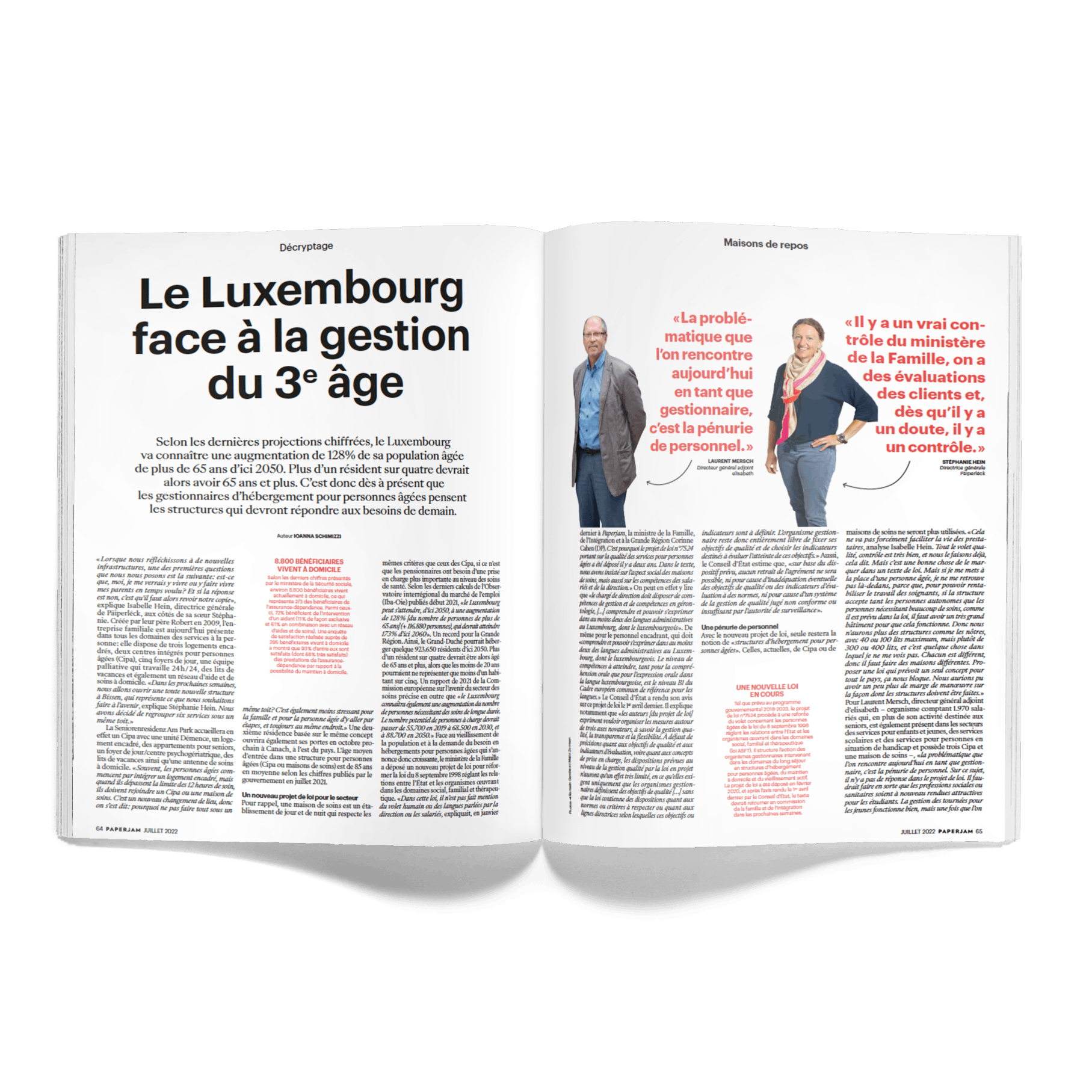 Claude Strasser, fidèle au poste, en une de Paperjam | Paperjam News