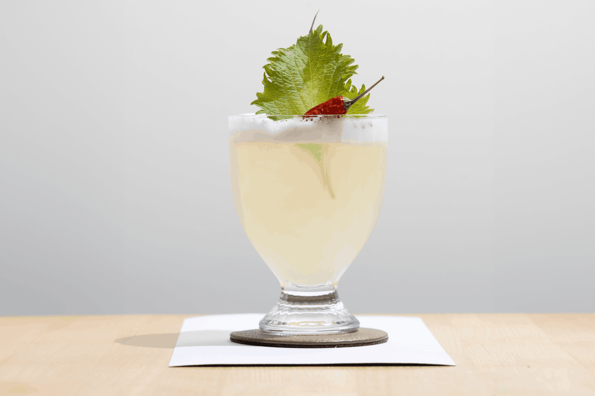 Un cocktail Shiso Delicioso pour accompagner un miso de rougets ...