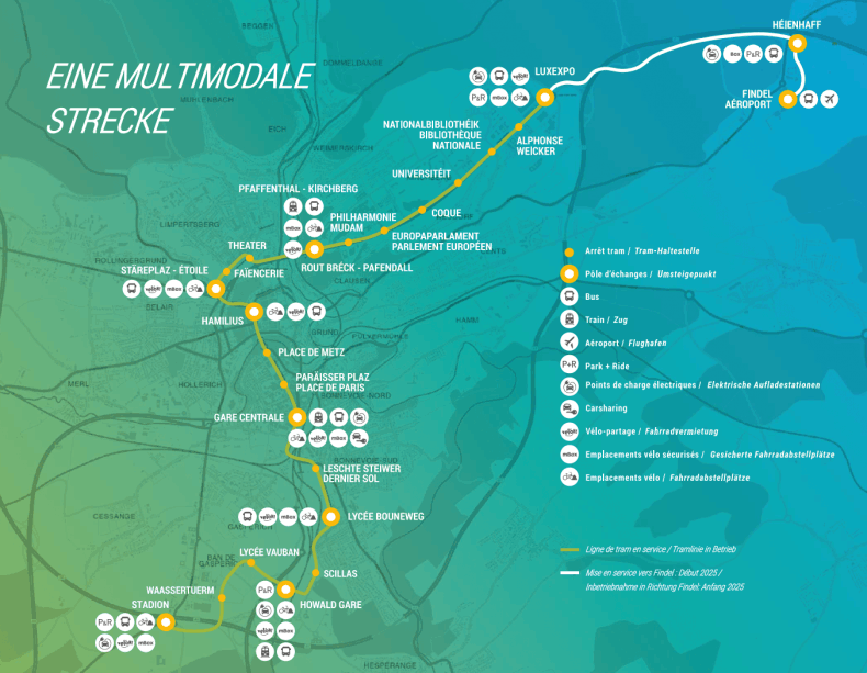 Deux nouvelles stations de tram pour rallier le Findel | Paperjam News