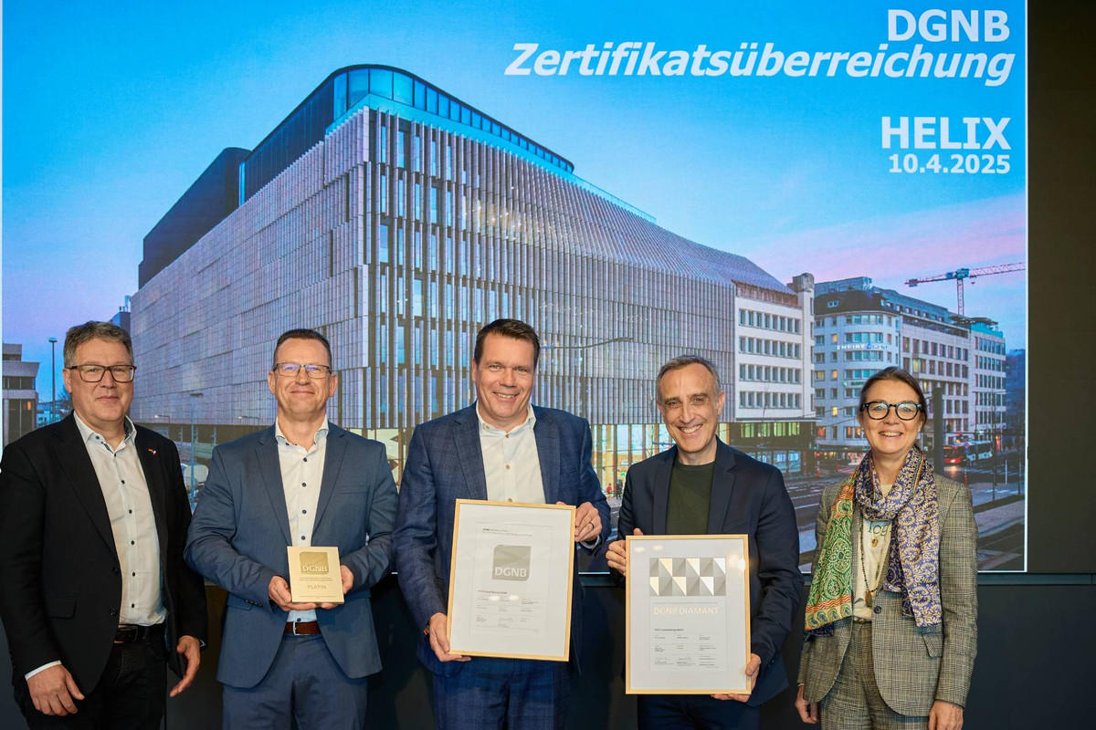 Helix building certified DGNB Diamond, a Luxembourg first | Delano News