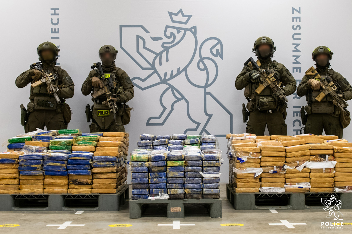 Les 889kg de cocaïne valent entre 80 et 160 millions d’euros | Paperjam ...