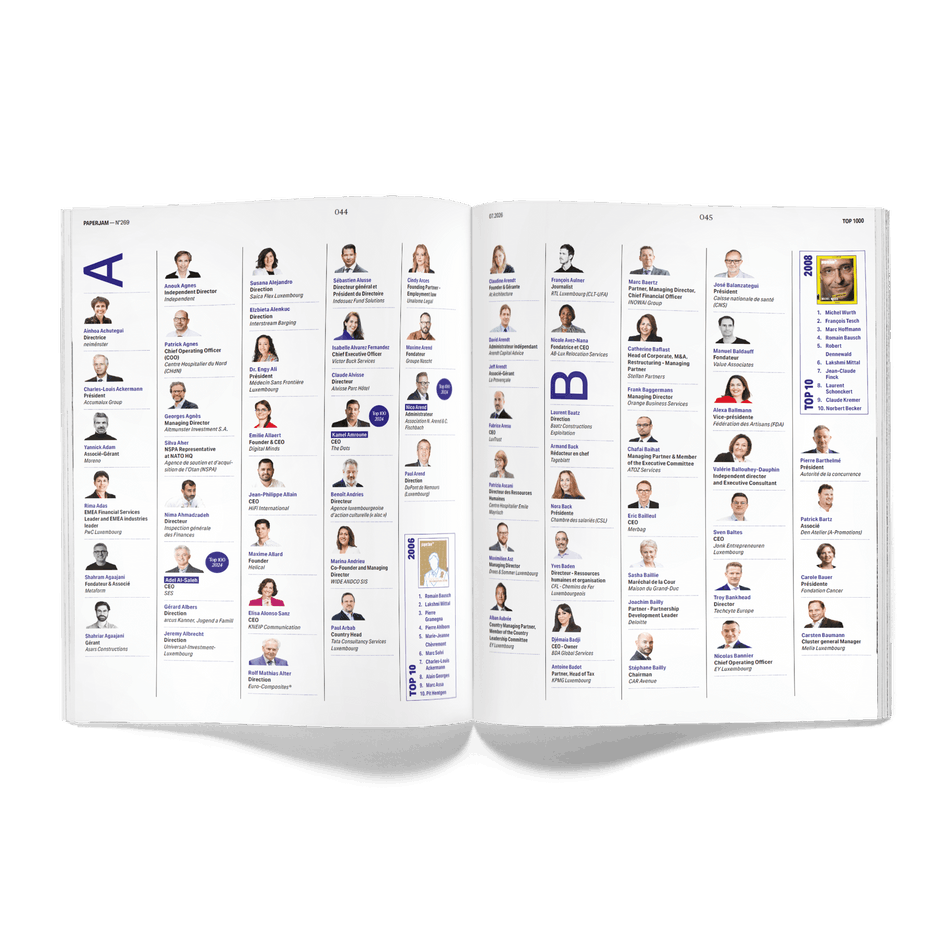 Paperjam Top 1000: a hotbed of influence in the latest issue | Paperjam ...