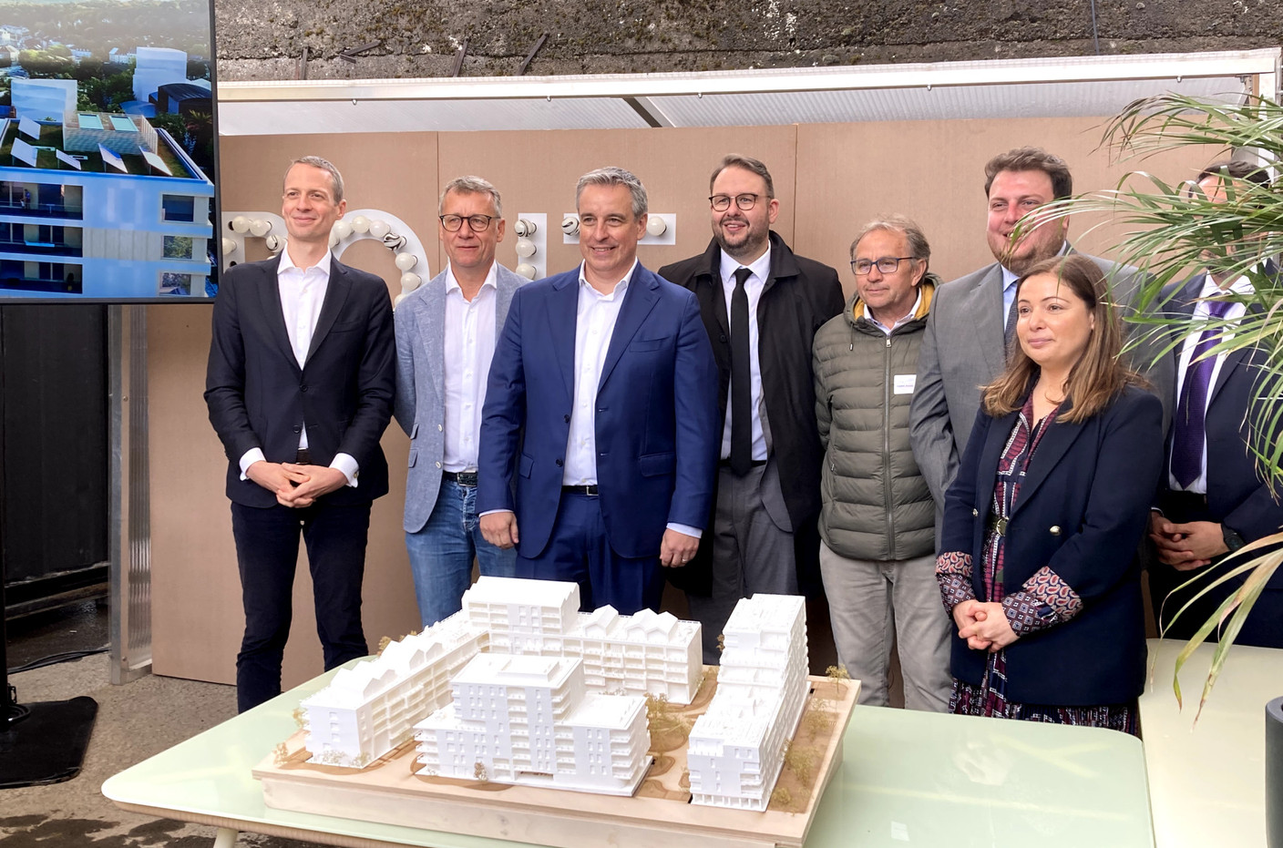 Première pierre du premier îlot à Rout Lëns | Paperjam News