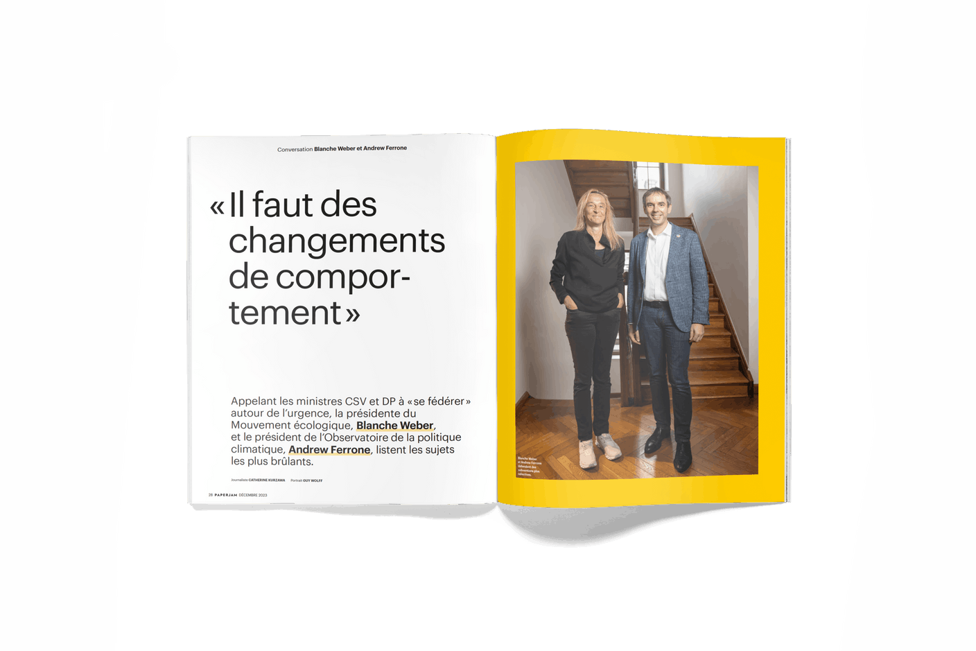 Sasha Baillie et les tendances pour 2024 en une de Paperjam | Paperjam News