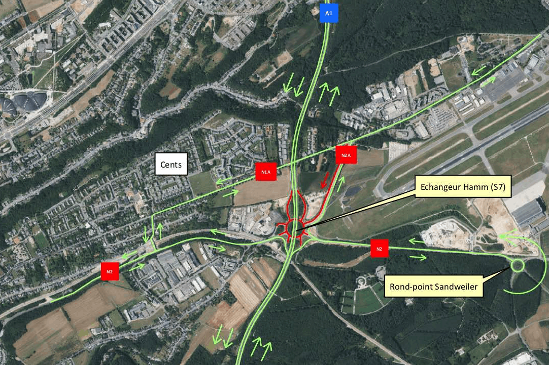Travaux sur la bretelle de sortie n°7 de l’échangeur Hamm | Paperjam News