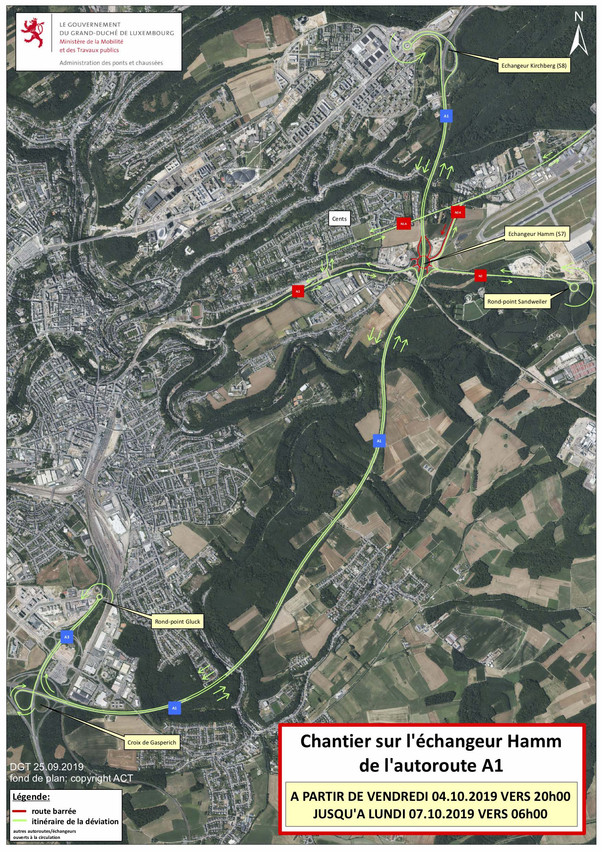 Travaux sur la bretelle de sortie n°7 de l’échangeur Hamm | Paperjam News